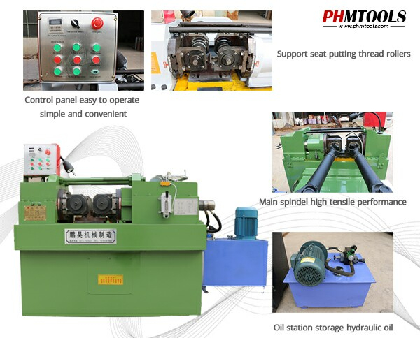 Machines à rouler les filets machine pour fabriquer de tige filetée des ...