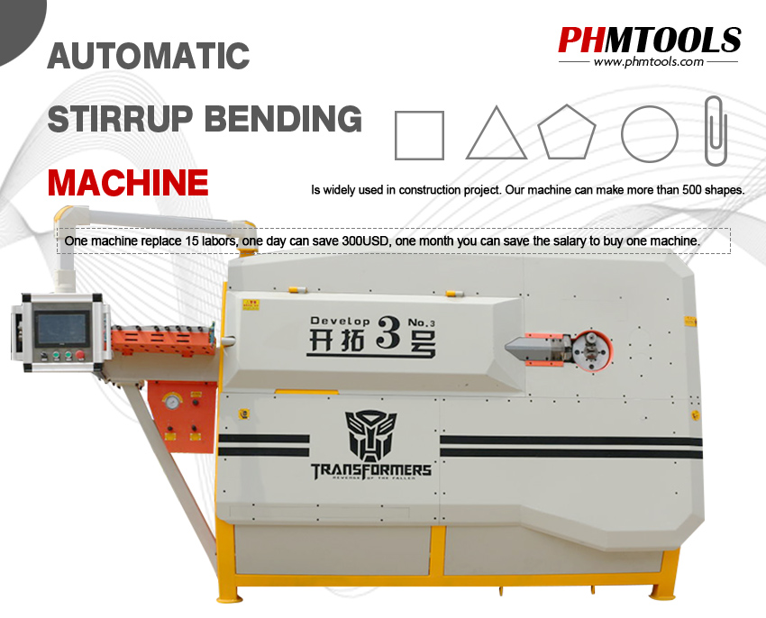 PHMTOOLS Automatic stirrup Bender bending machine - PHMTOOLS INC.
